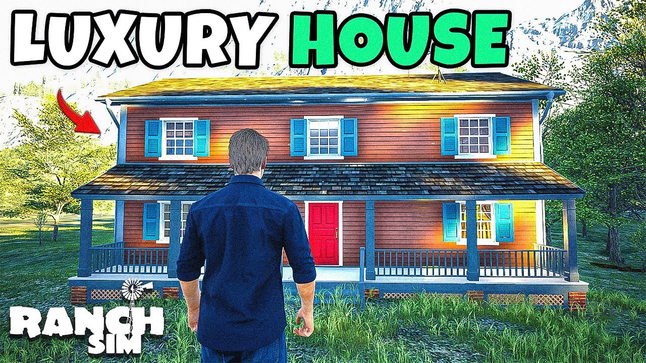 I BUILD All 3 LUXURY HOUSES In My Ranch | Ranch Simulator #27 - YouTube