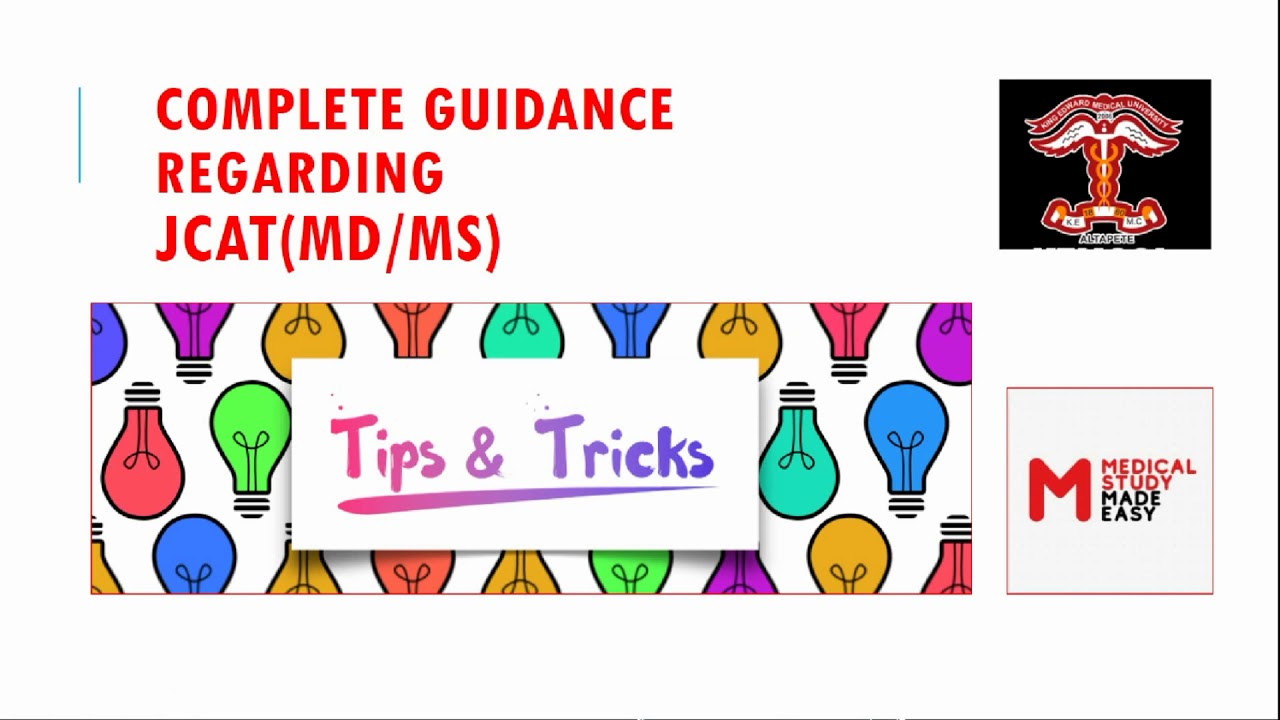 Complete guidance regarding JCAT(MD/MS/MDS) by kemu.When and how to ...