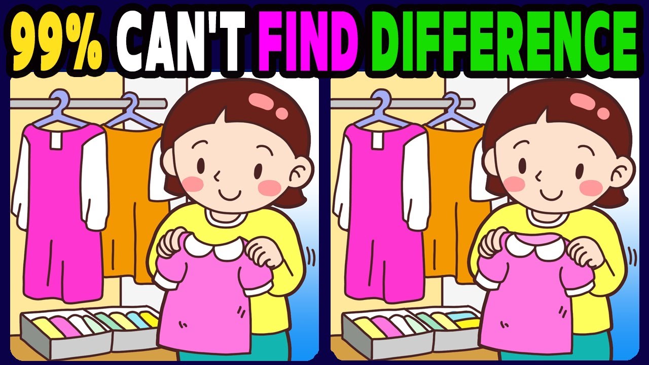 【Spot & Find The Differences】Can You Spot The 3 Differences? Challenge For Your Brain! 641 - YouTube