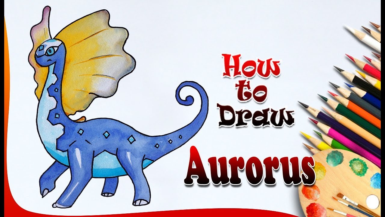 How to Draw Aurorus | Pokemon drawing | Easy drawing - YouTube