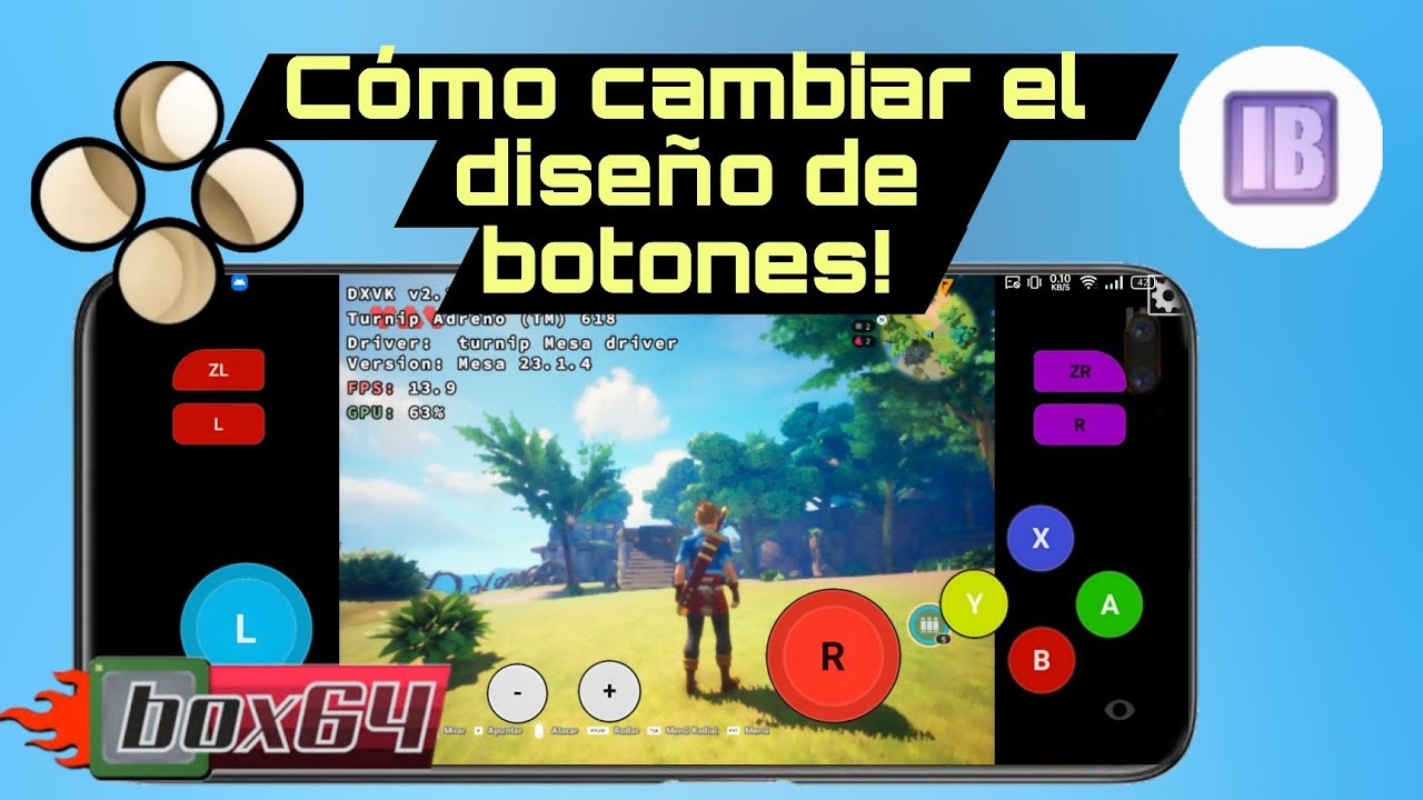 Tutorial de Cómo cambiar el diseño de botones en input bridge /box64droid/ Exagear - YouTube