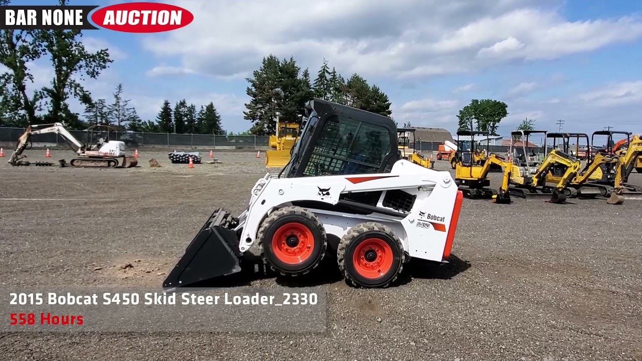2015 Bobcat S450 Skid Steer Loader - YouTube