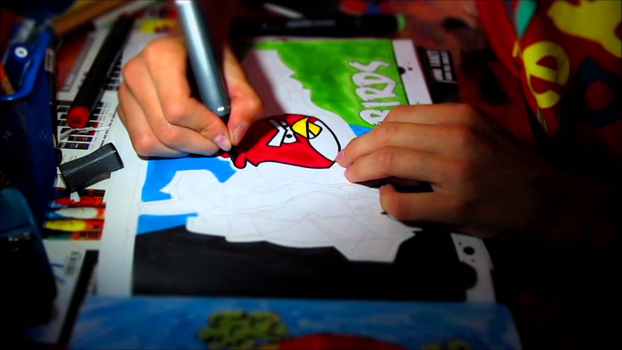 Angry Birds Graffiti - YouTube
