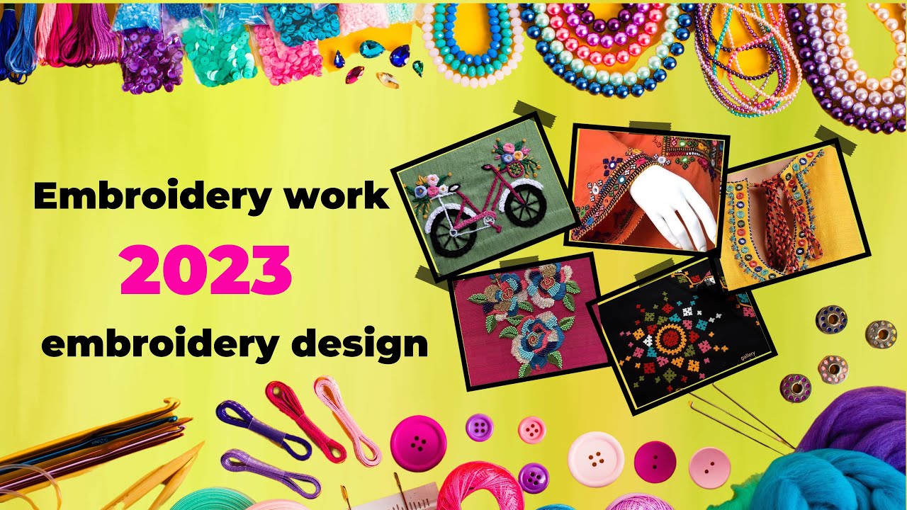 2023 embroidery design | Embroidery work | Embroidery neck design - YouTube