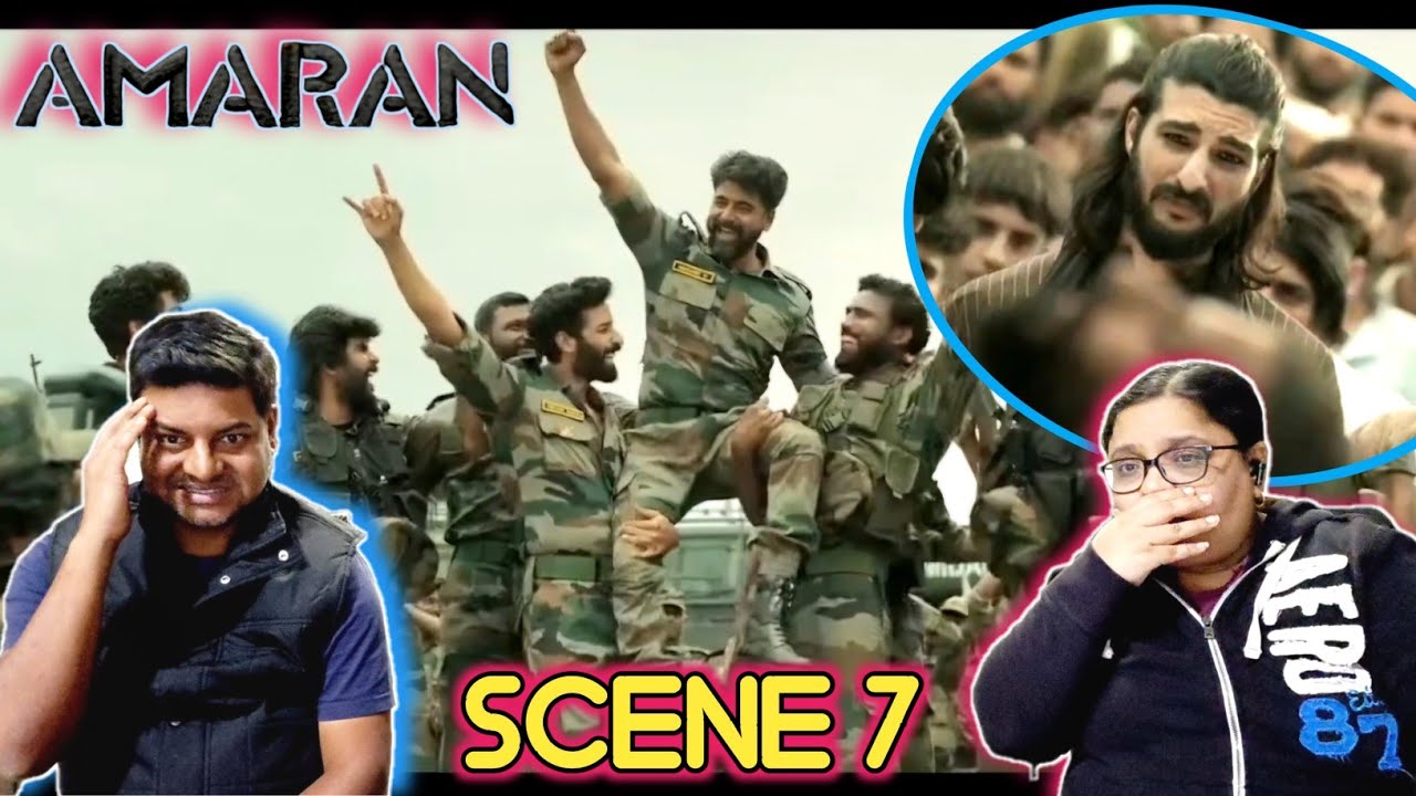 AMARAN Movie Scenes Reaction 7 | Amaran Post Interval Scene ...