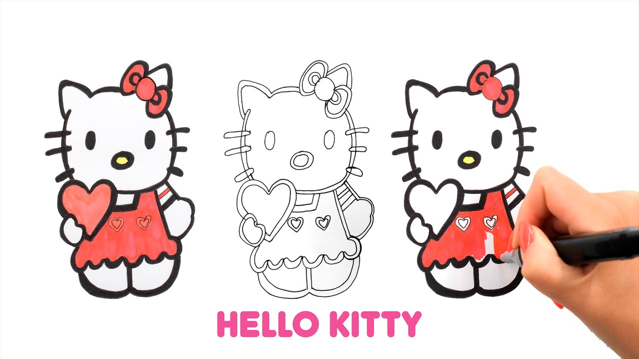How To Draw Hello Kitty | Sanrio - YouTube
