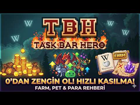 TBH Task Bar Hero - En İyi Farm Yeri & Işık Hızında Pet Kasma Taktiği!