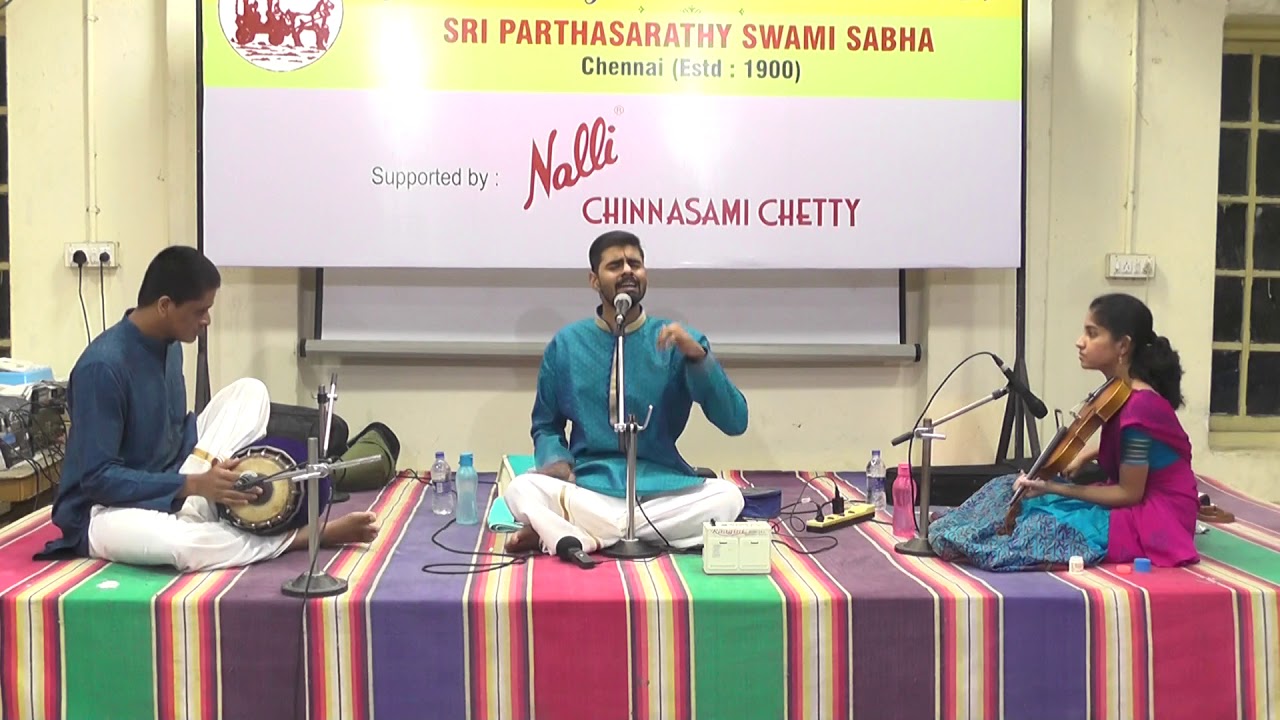 #SPSS Aditya Madhavan l Yuva Sangeet Sammelan 2019 l Sri Parthasarathy ...