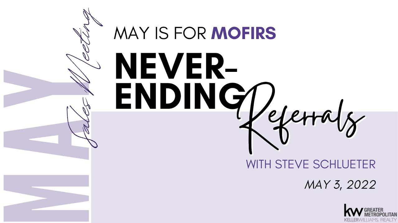 Never Ending Referrals with Steve Schlueter - YouTube