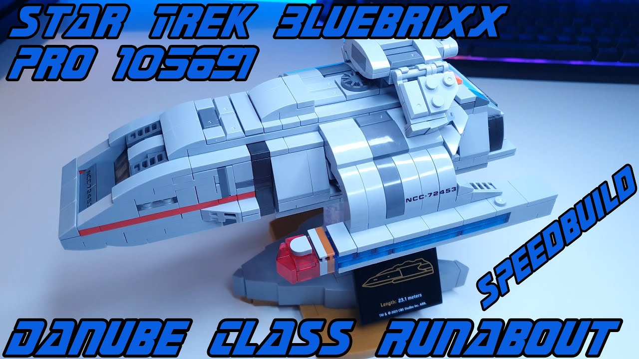 STAR TREK BLUEBRIXX PRO 105691/ DANUBE CLASS RUNABOUT / MIDSIZE MODELL ...