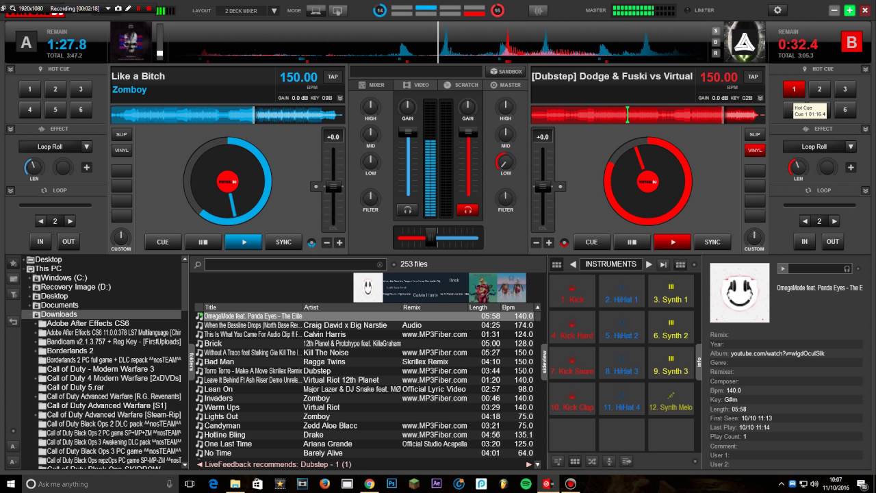 Zomboy - Like A Bitch / Dodge & Fuski vs Virtual Riot - Alien (Mashup ...