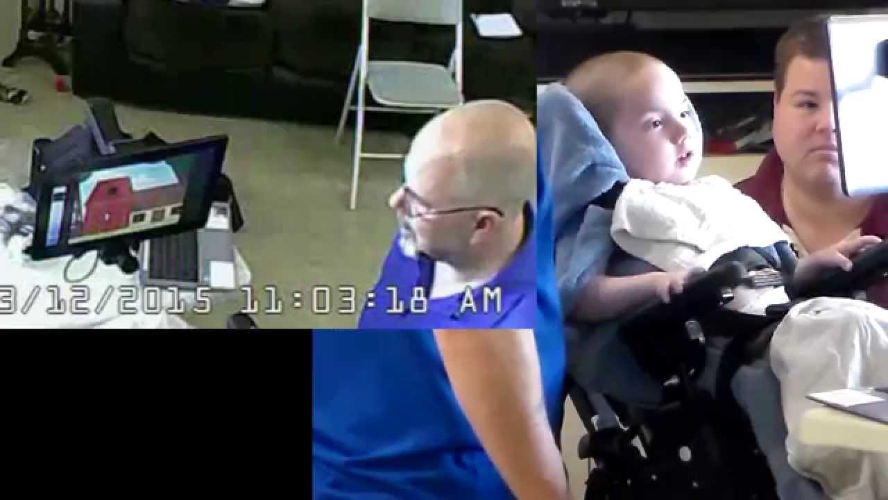 Toby Drummond Eye Gaze Communication Trial - YouTube