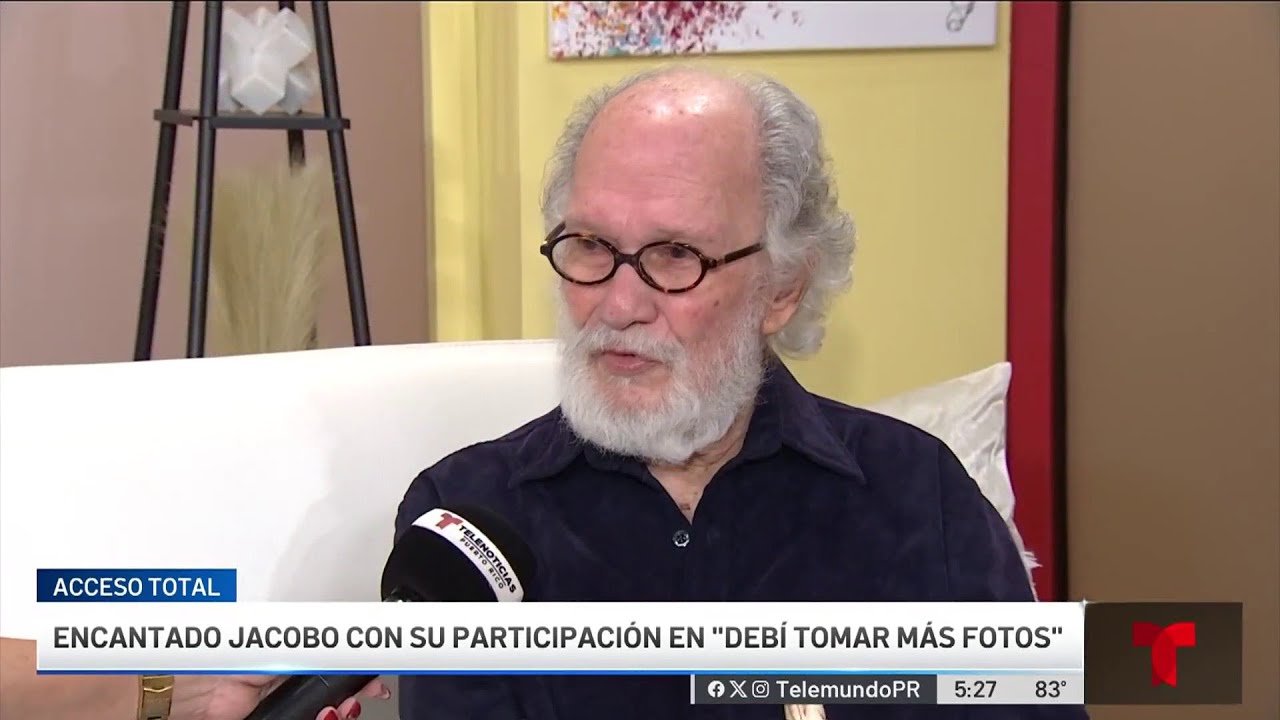 Encantado Jacobo Morales con su participación en cortometraje de Bad ...