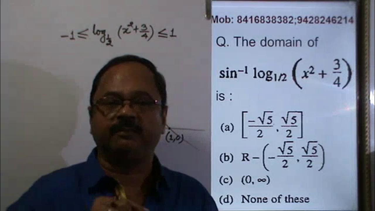 27.Domain & Range of Exponential & log. functions Class-XI/II/IIT/AIEEE (Maths) - YouTube