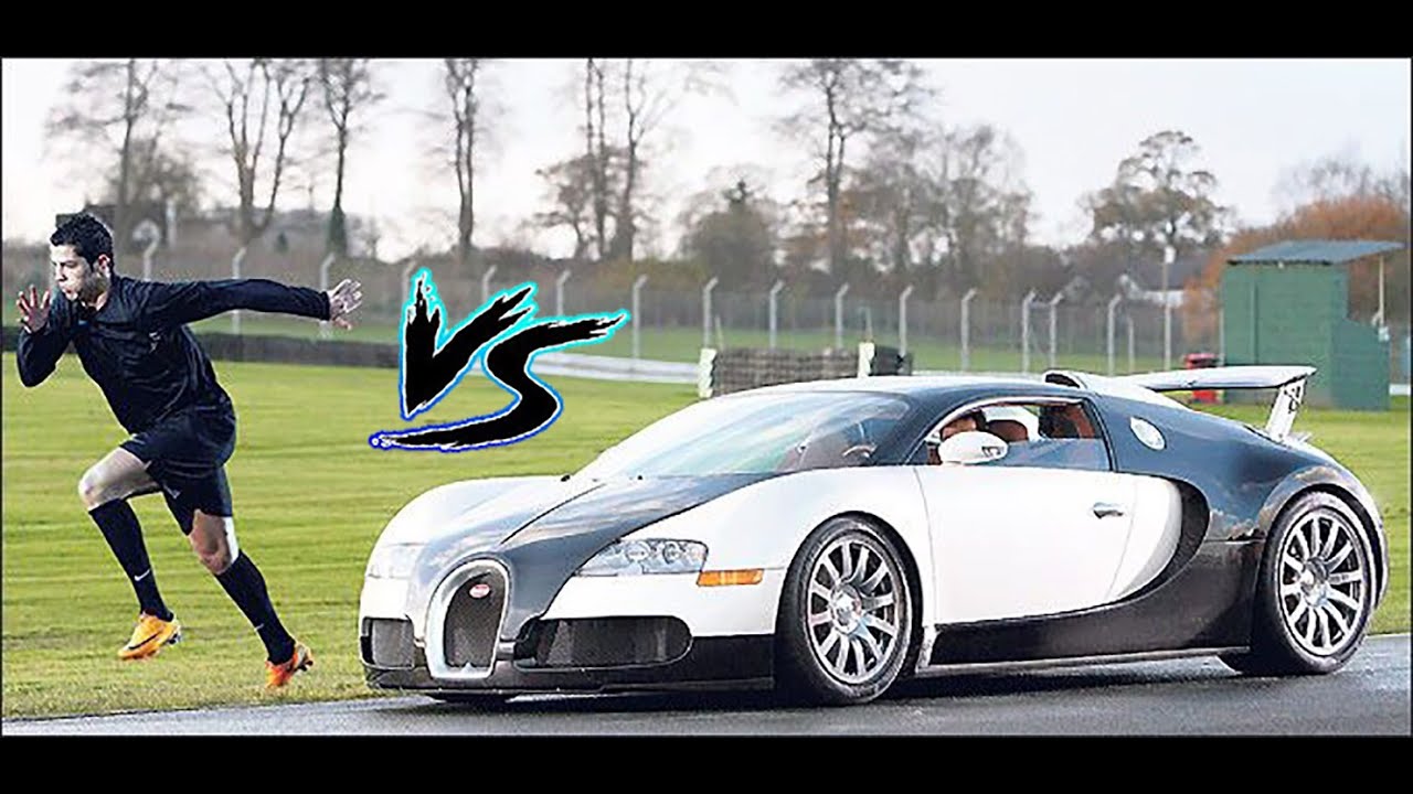 كرستيانو رونالدو يسبق اسرع سيارة بالعالم | Cristiano Ronaldo racing THE ...