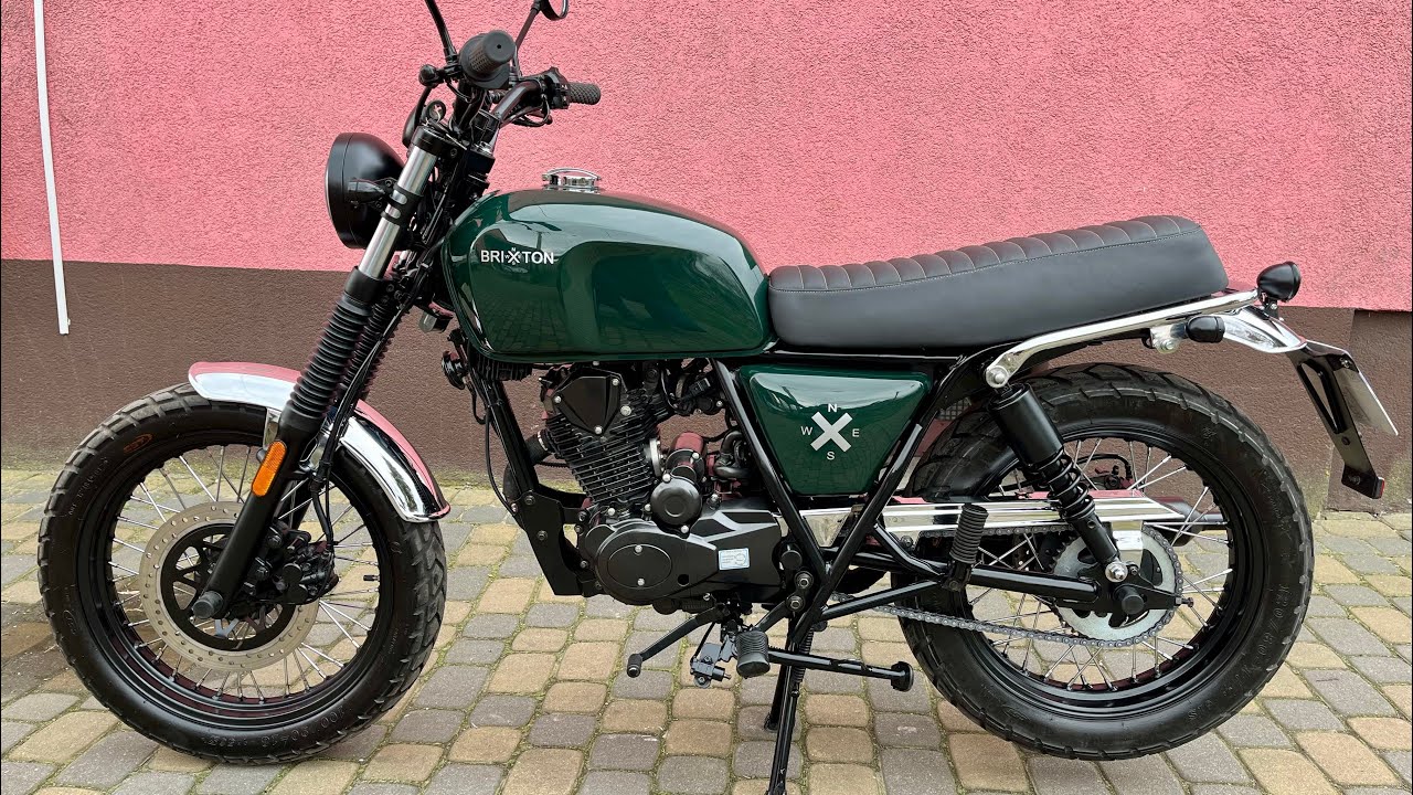 Brixton BX125 Scrambler 2017 Vintage Bike - YouTube