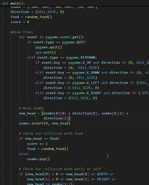 MAKE SNAKE GAME IN PYTHON || TECHWITHRP #python #snakegame #pythonprogramming #pythontutorial ...