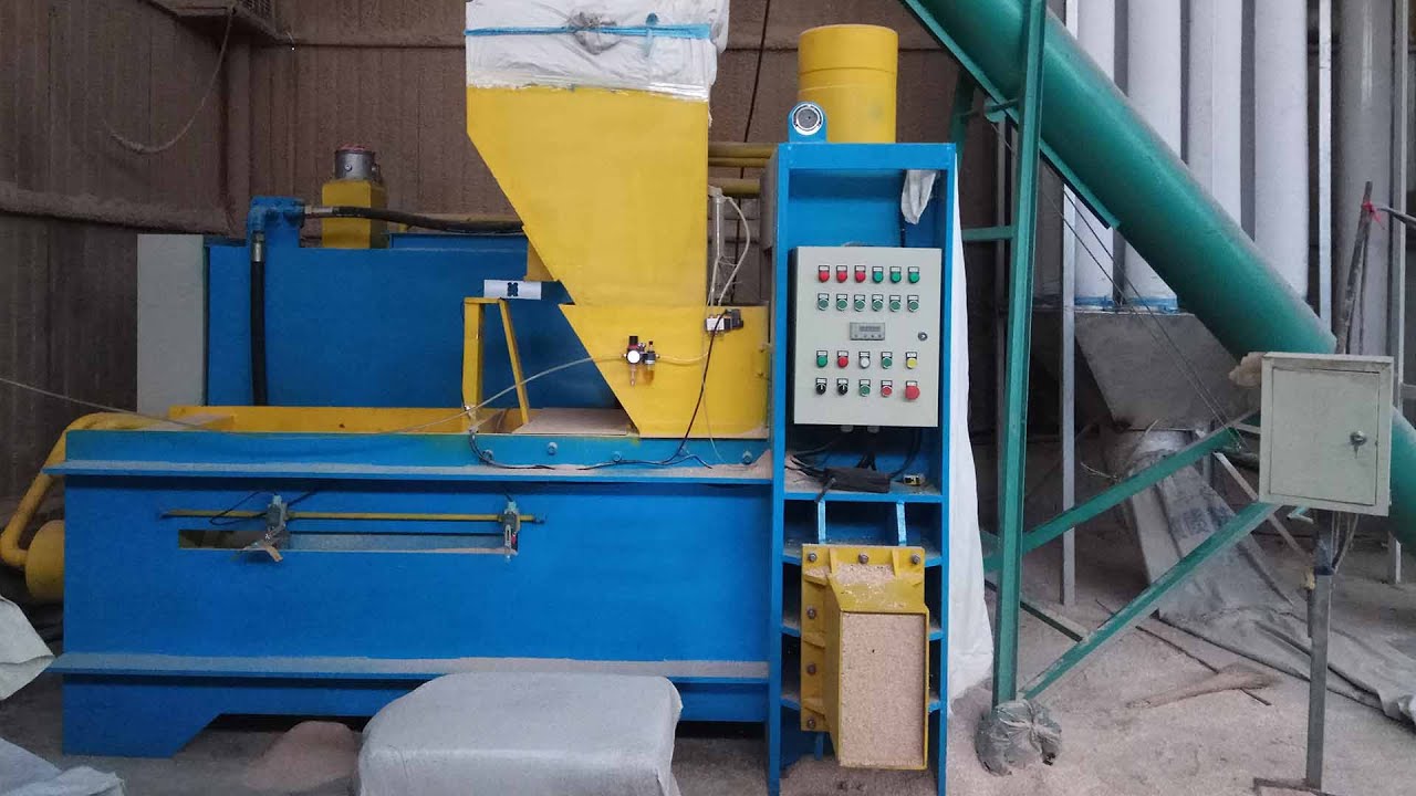 High Quality Rice Husk Baling Machine - YouTube