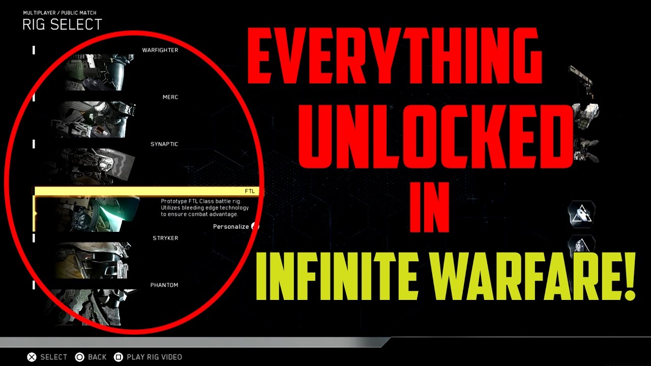 HOW TO UNLOCK EVERYTHING IN INFINITE WARFARE BETA! GUNS, RIGS AND MORE ...
