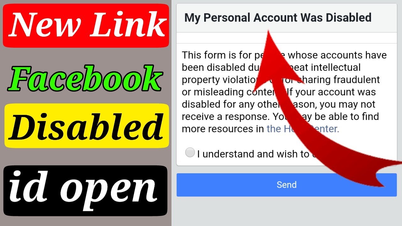 New Link My Personal Account Was Disabled | How To Recover Disabled ...