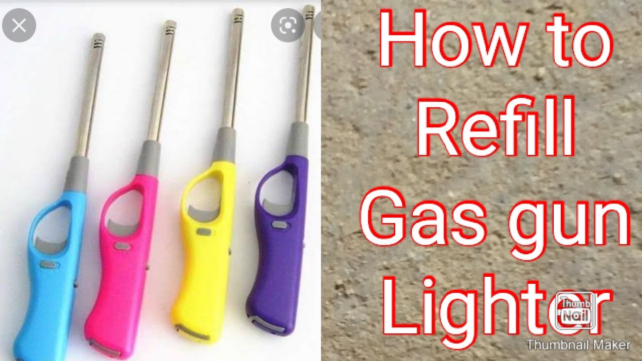 How to Refill Gas Gun Lighter - YouTube
