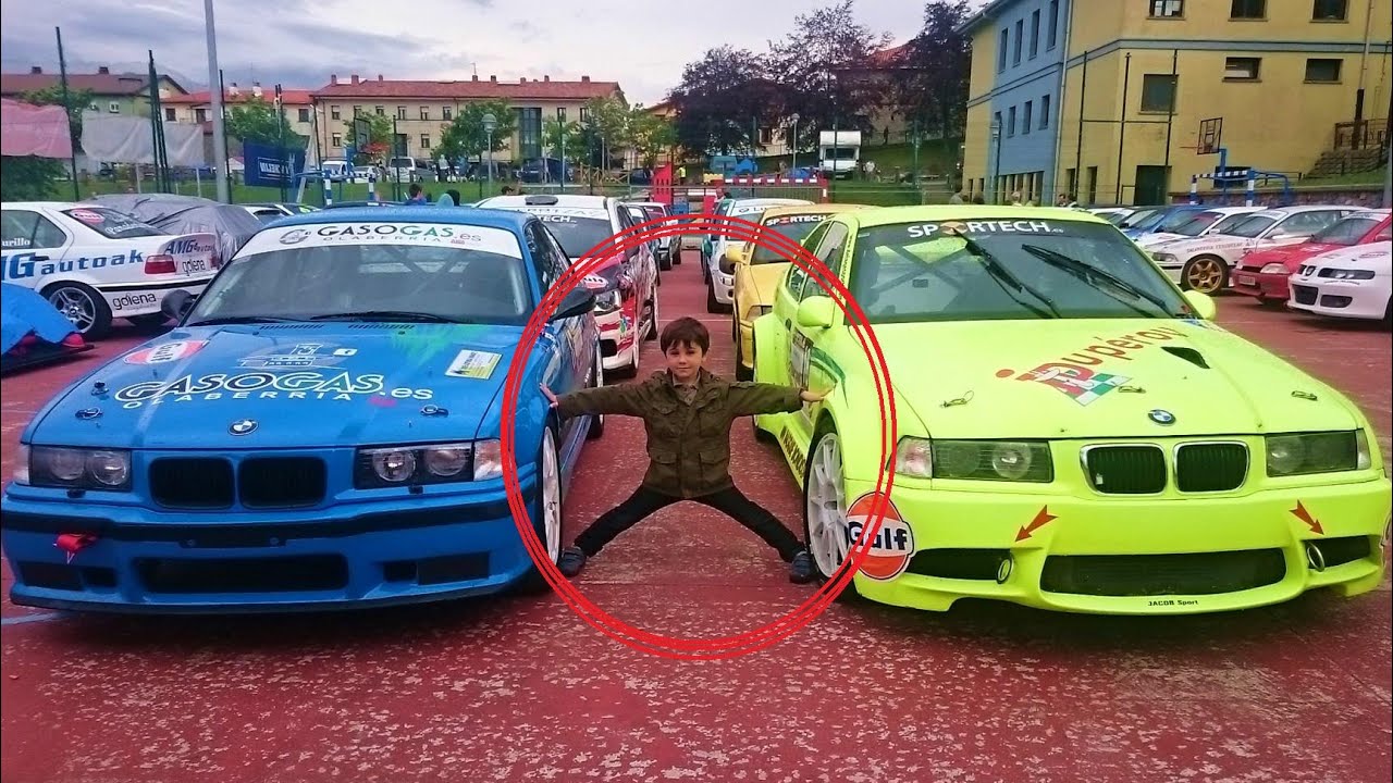 Un día en las CARRERAS de COCHES. Vídeo para niños. Rallye, Derrapes ...
