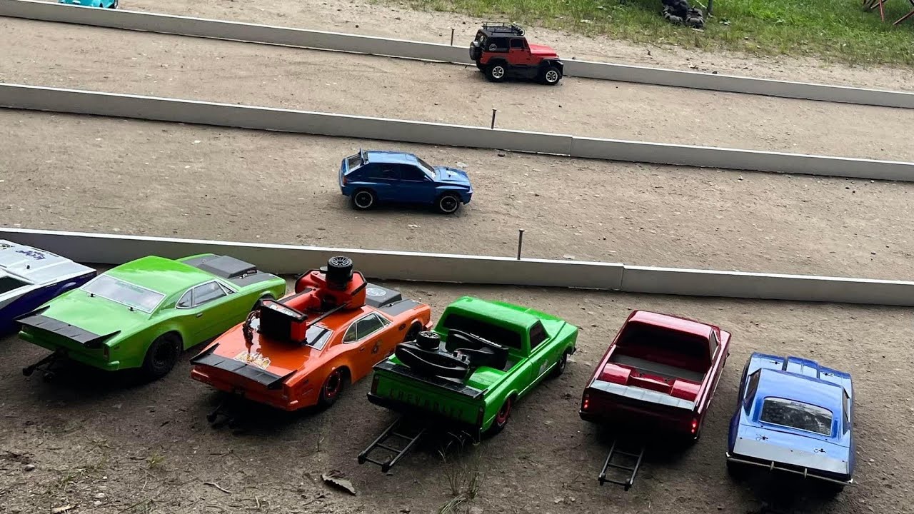 Raw and uncut Rc dirt drag racing - YouTube