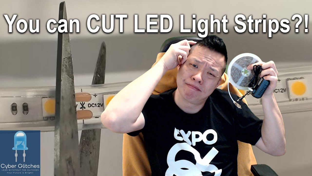 How to CUT LED Light Strips and NOT Destroy Them! DIY - YouTube