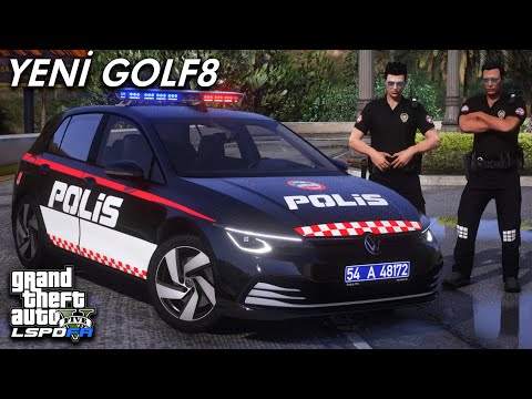 YENİ GOLF 8 İLE DEVRİYE (ATEŞ AÇIP KAÇTI) !! - YUNUS POLİS MODU - GTA 5 LSPDFR