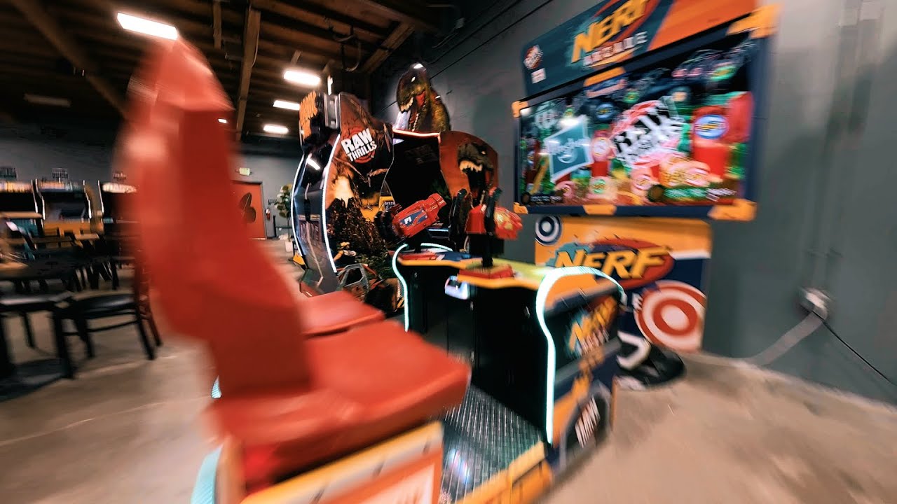 FPV drone flies through Mach 1 Speedway & Arcade - YouTube