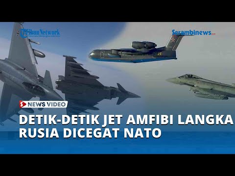 Detik detik Jet Amfibi Langka Rusia Dicegat Jet Tempur NATO