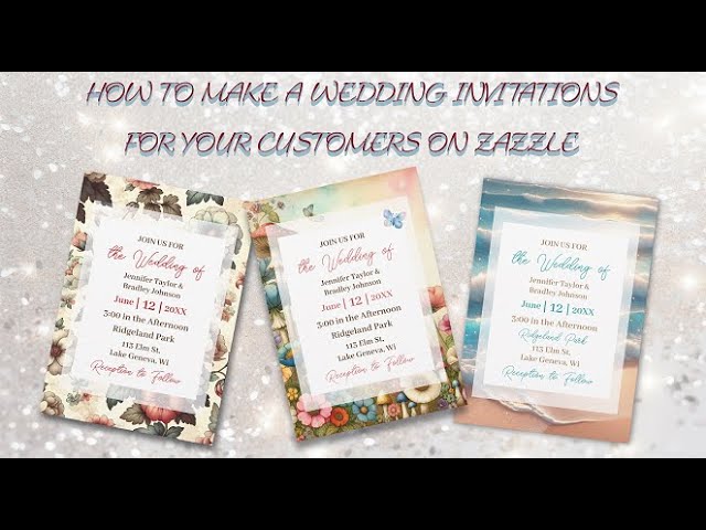 Zazzle Sample Wedding Invitation