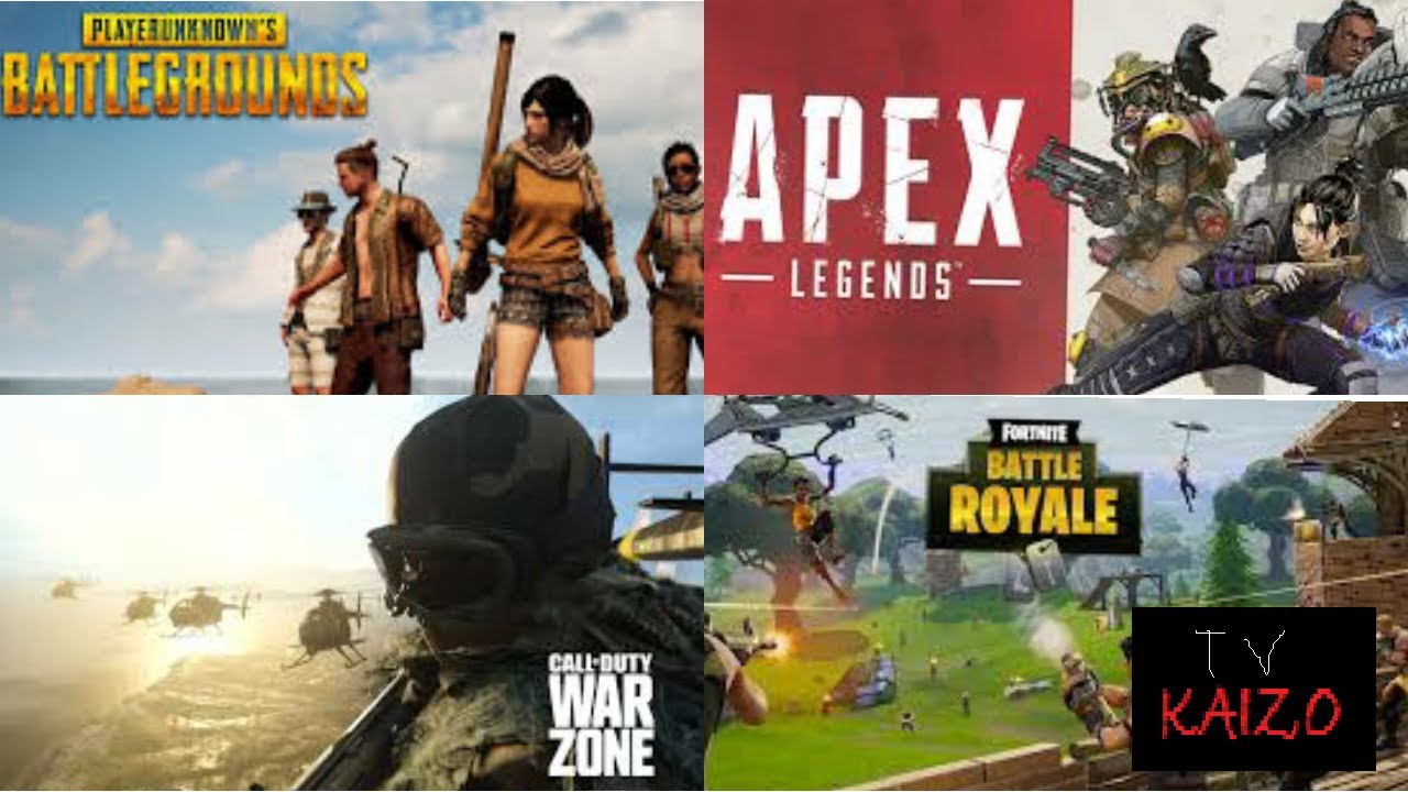 PUBG VS APEX VS FORTNITE VS COD - YouTube