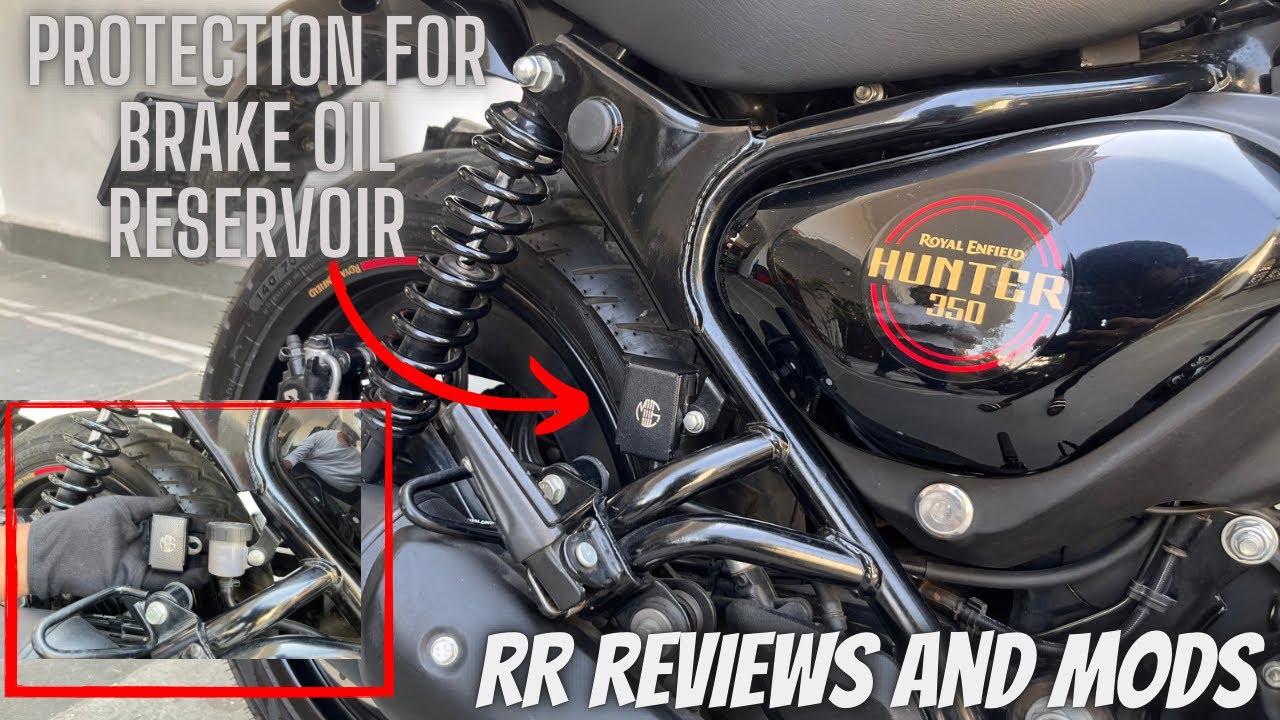 INSTALLATION OF REAR DISK BRAKE RESERVOIR CAP IN HUNTER 350 || HUNTER ...