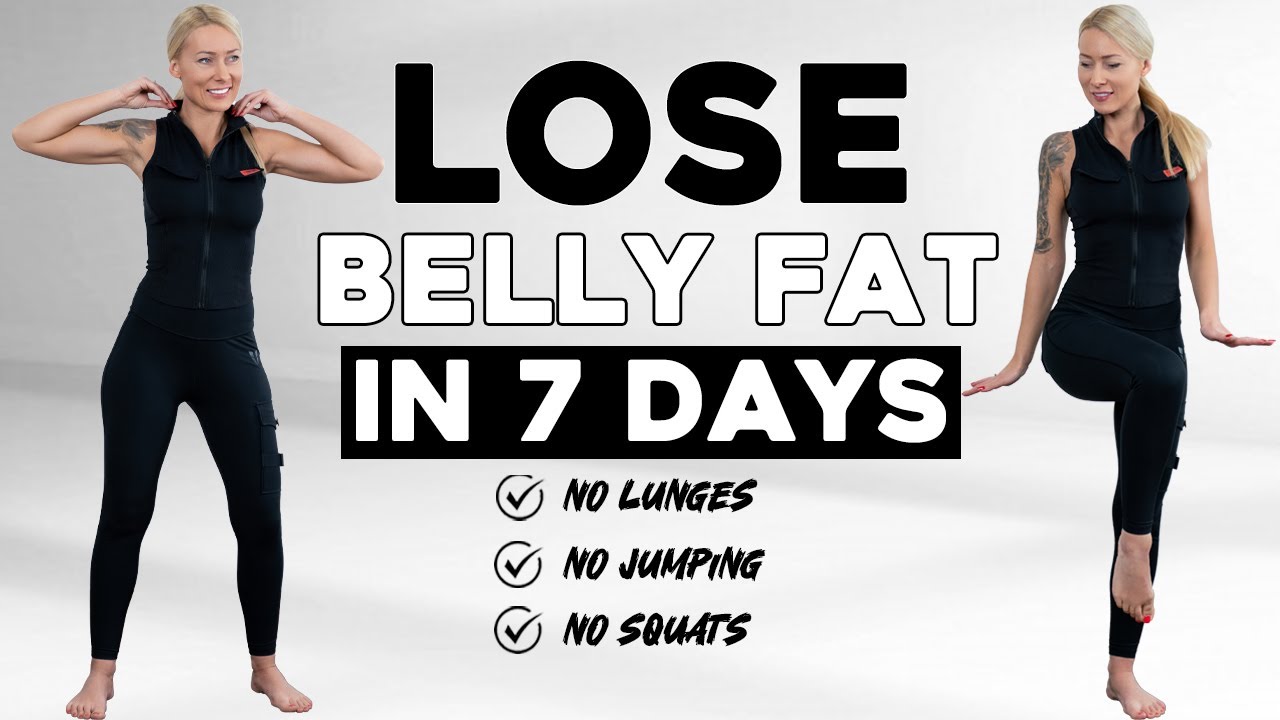 7 DAY CHALLENGE 7 MINUTE WORKOUT TO LOSE BELLY FAT KNEE FRIENDLY HOME ...