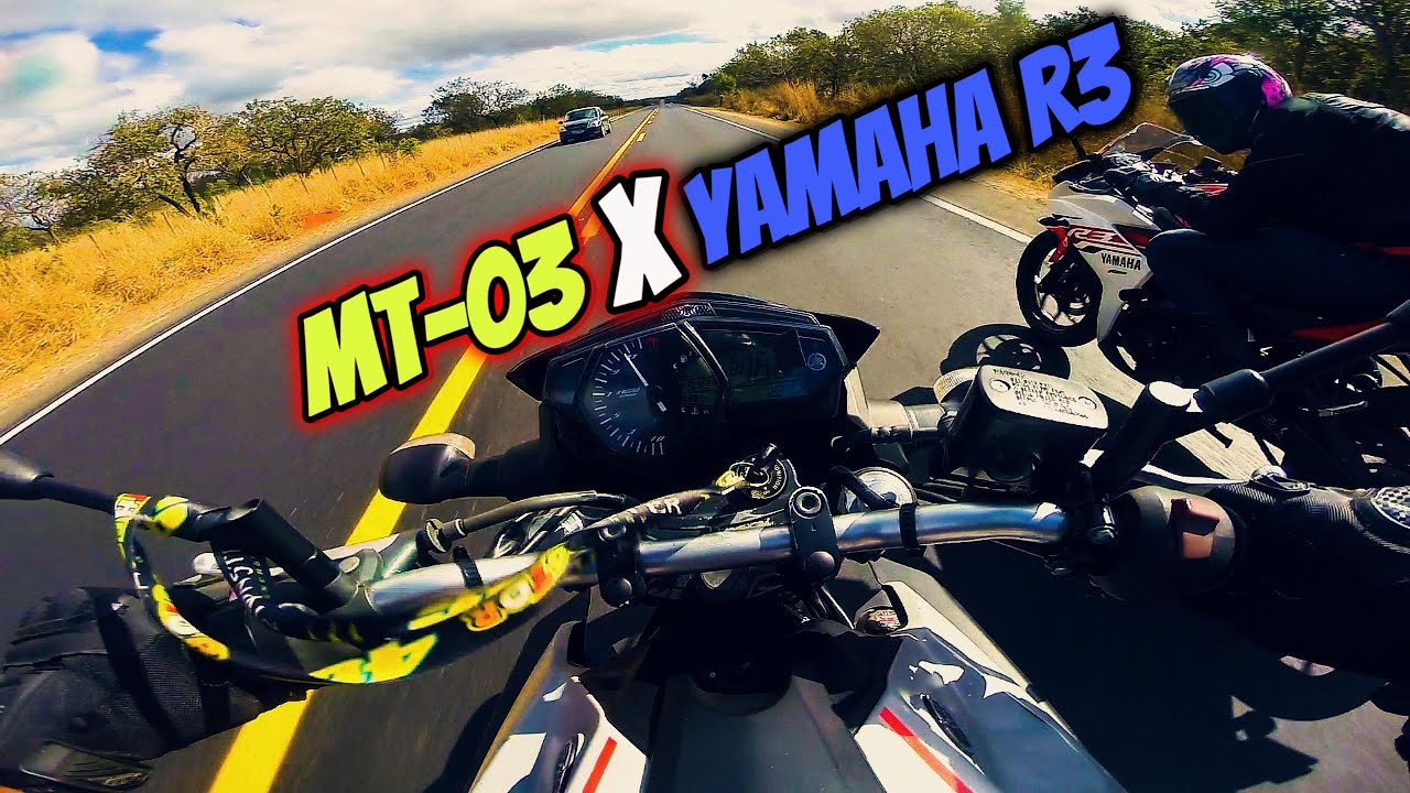 YAMAHA MT-03 VS R3 😈 PEGANDO ESTRADA │ CURVELO 💥🚀 - YouTube