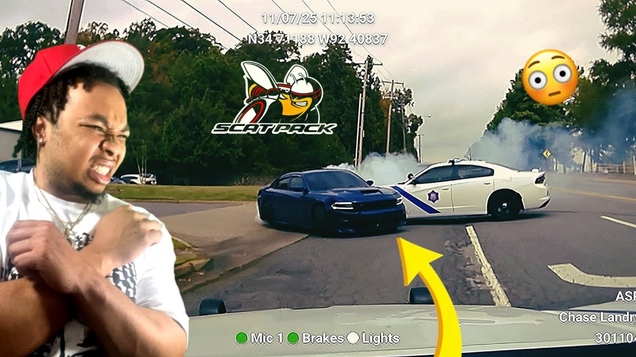Modded Scat Pack Goes On Insane High Speed Chase With Police - YouTube