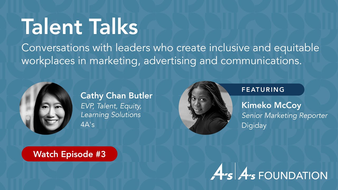 4As Talent Talks | Episode #3 | Kimeko McCoy, Digiday - YouTube
