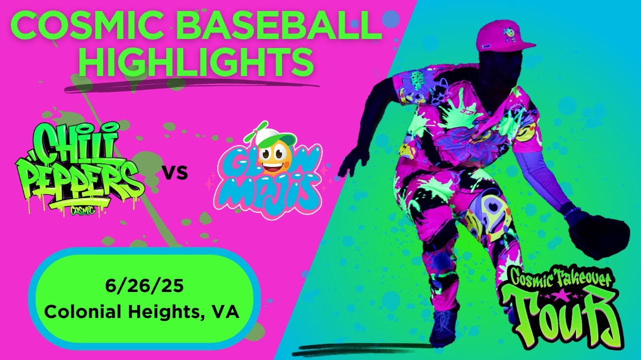 Cosmic Baseball Highlights – 6/26/25 – Cosmic Chili Peppers vs. Glow ...