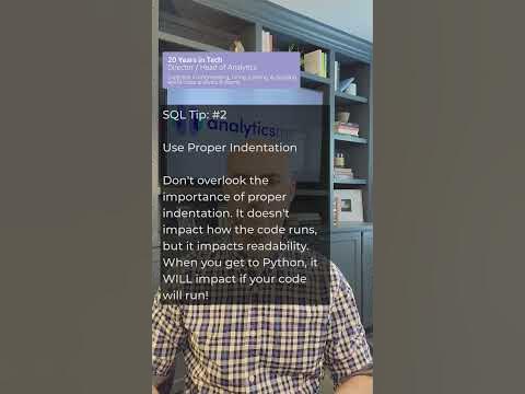 SQL Tip No.2: Proper Indentation - YouTube