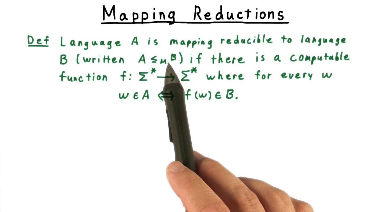 Mapping Reductions - Georgia Tech - Computability, Complexity, Theory: Computability - YouTube
