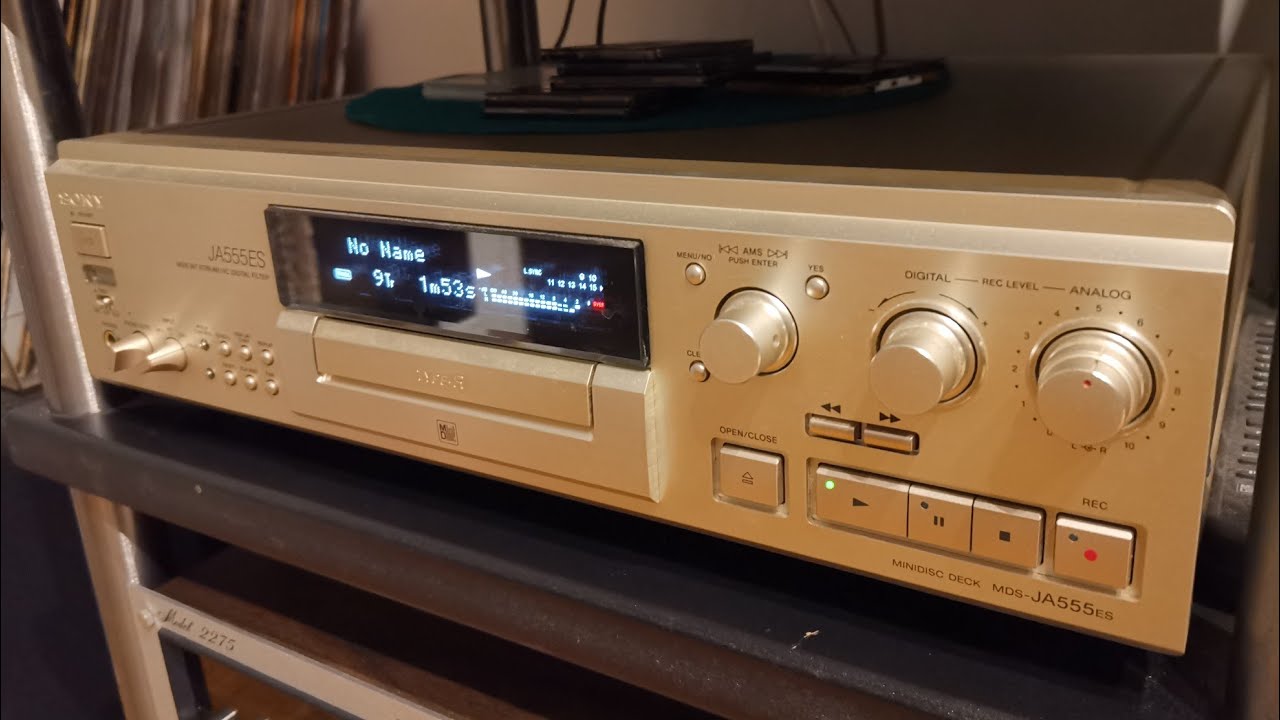 SONY JA-555ES the king of minidisc - YouTube