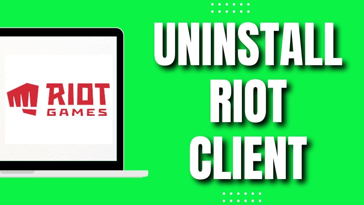 How To Uninstall Riot Client (EASY) - YouTube