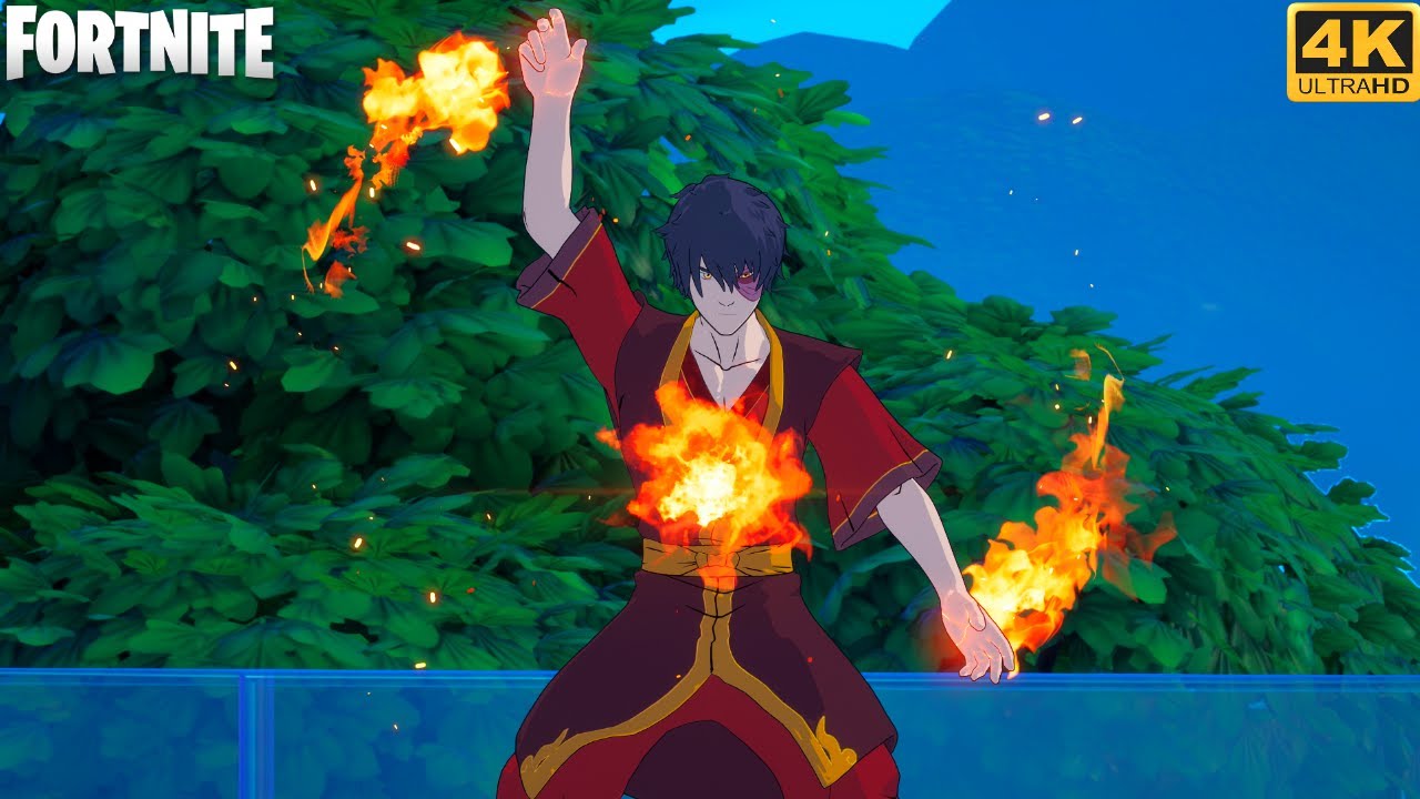 Zuko Skin Gameplay - Fortnite Chapter 6 Season 2 (4K 60FPS) - YouTube