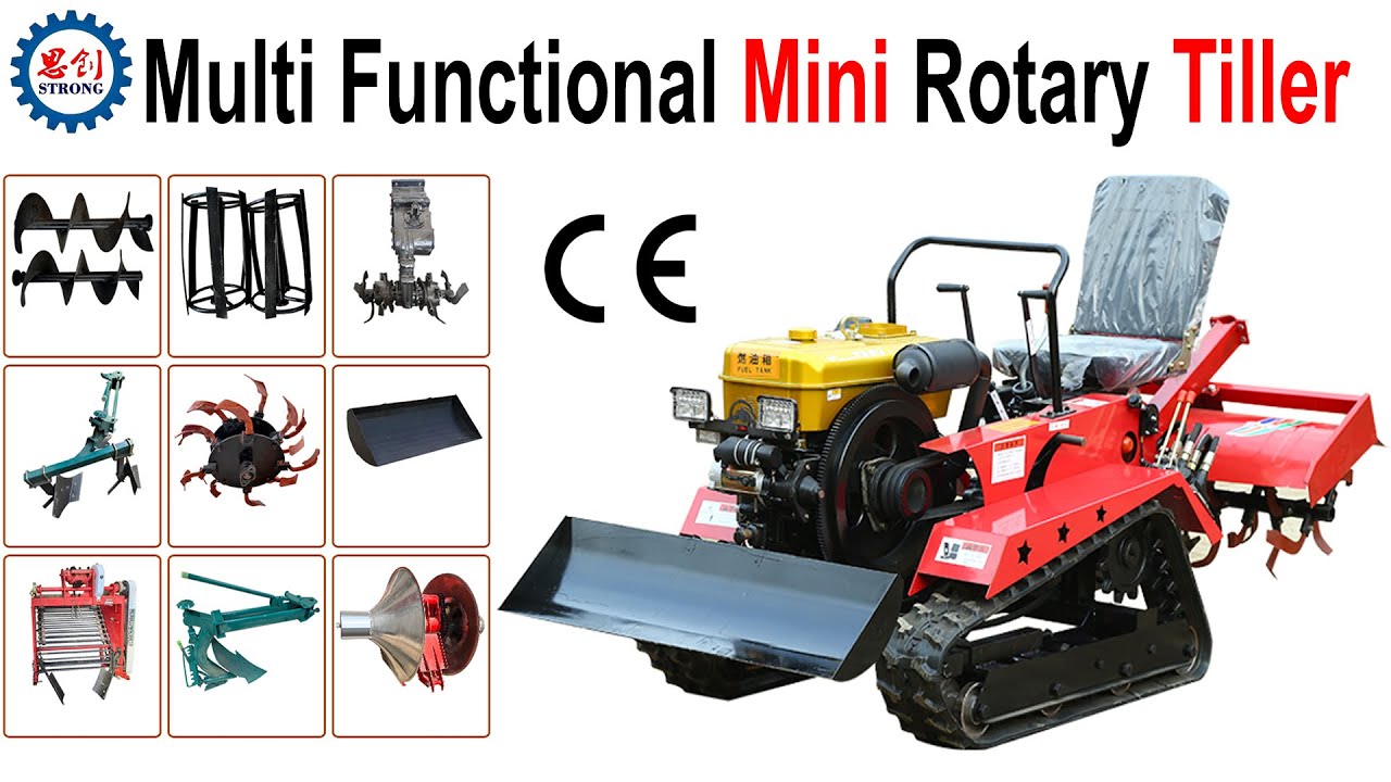 Multi Functional Mini Rotary Tiller With Best Price - YouTube