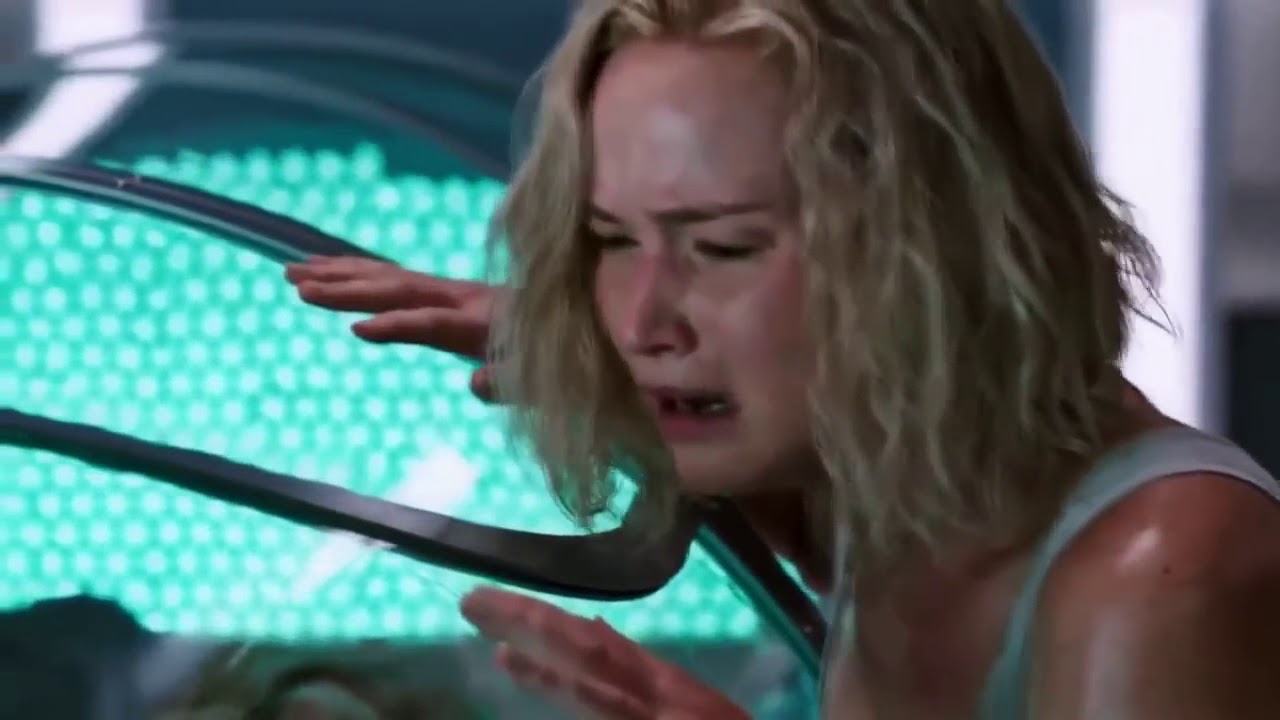 Passengers Aurora Jennifer Lawrence Saves Jim Chris Pratt UNCONSCIOUS ...