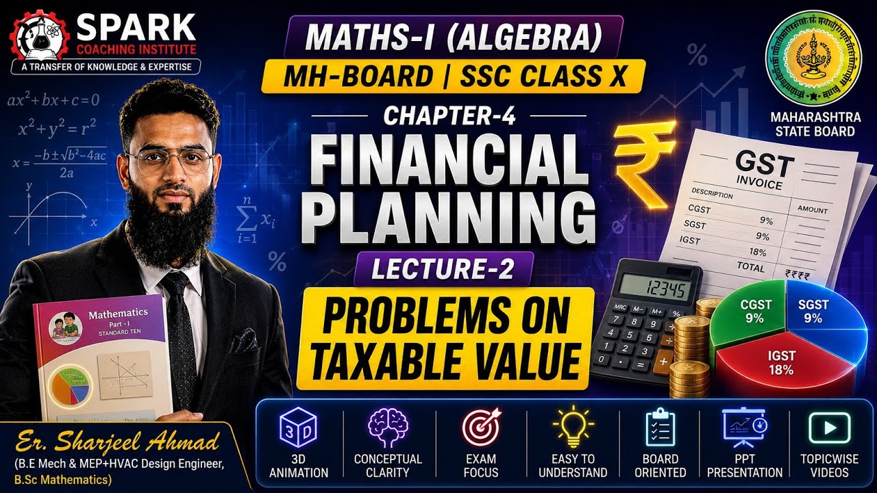 Financial Planning||MATHS-I (Algebra)|CHAP-4|LEC-2|Problems On Taxable ...
