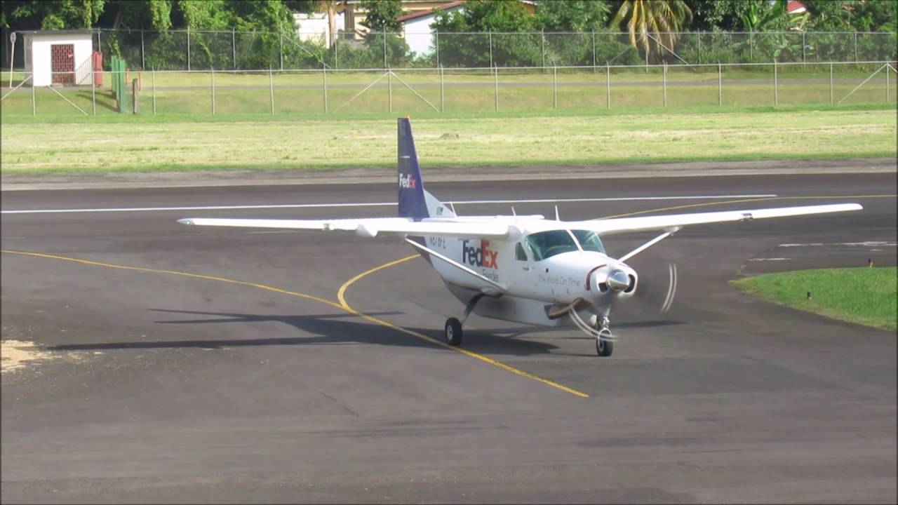 FedEx Cessna 208B Caravan @ E.T Joshua (Part 1) (1080p) - YouTube