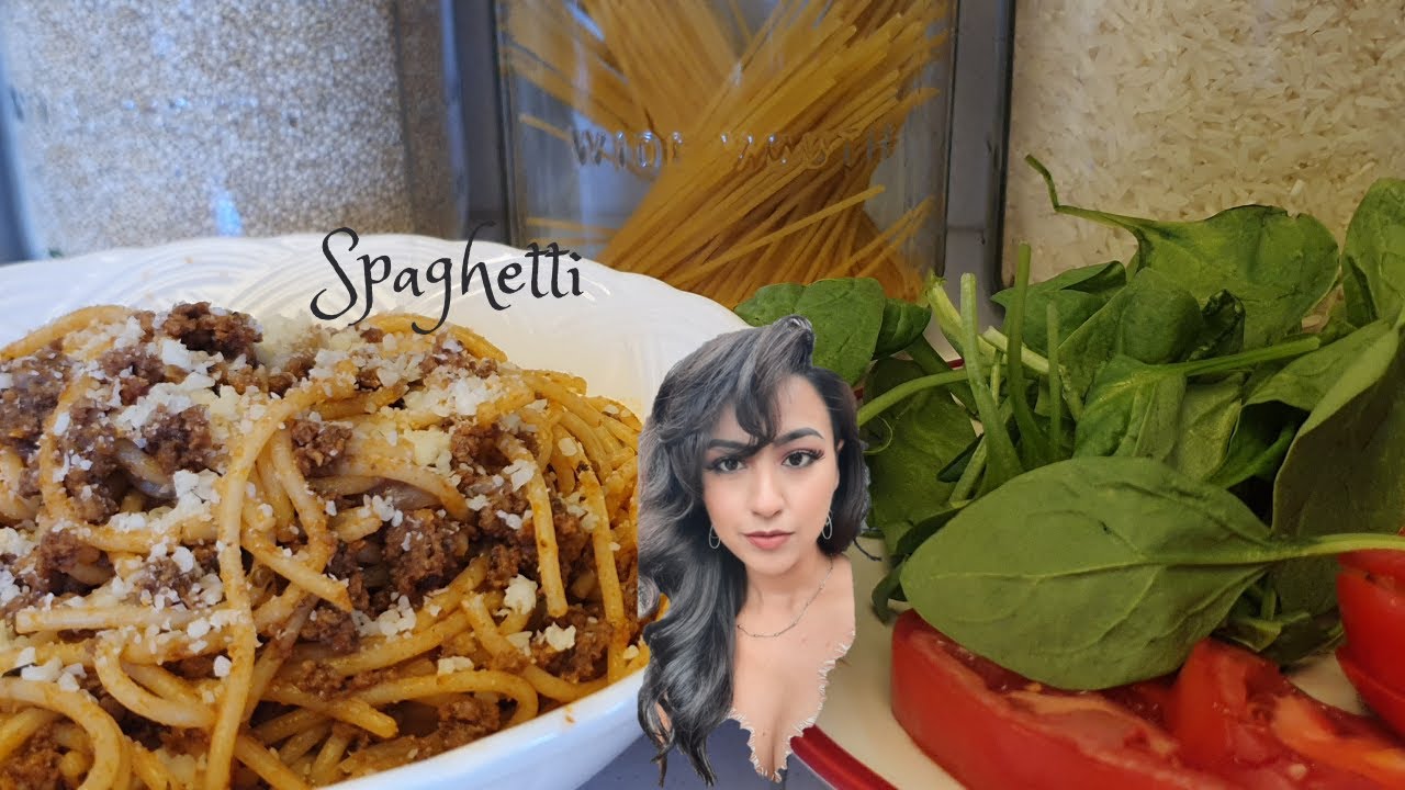 Spaghetti easily made at home feeds 4 - 8 people - YouTube