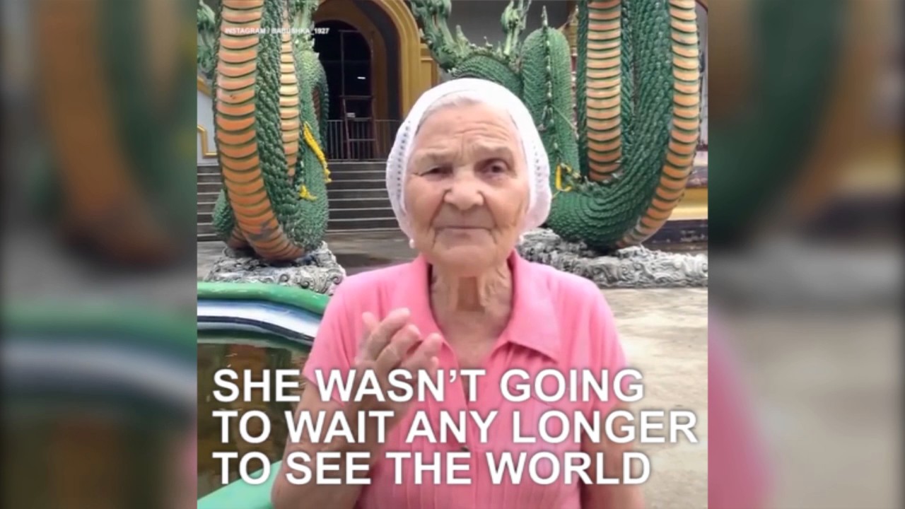 Meet the 89-year-old grandma traveling the world - YouTube